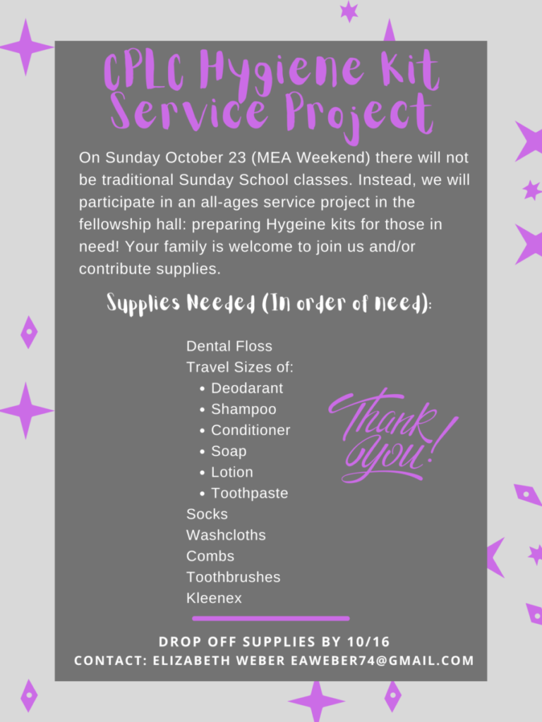 Hygiene Kits 2022 | Como Park Lutheran Church, ELCA, RIC: Serving St ...